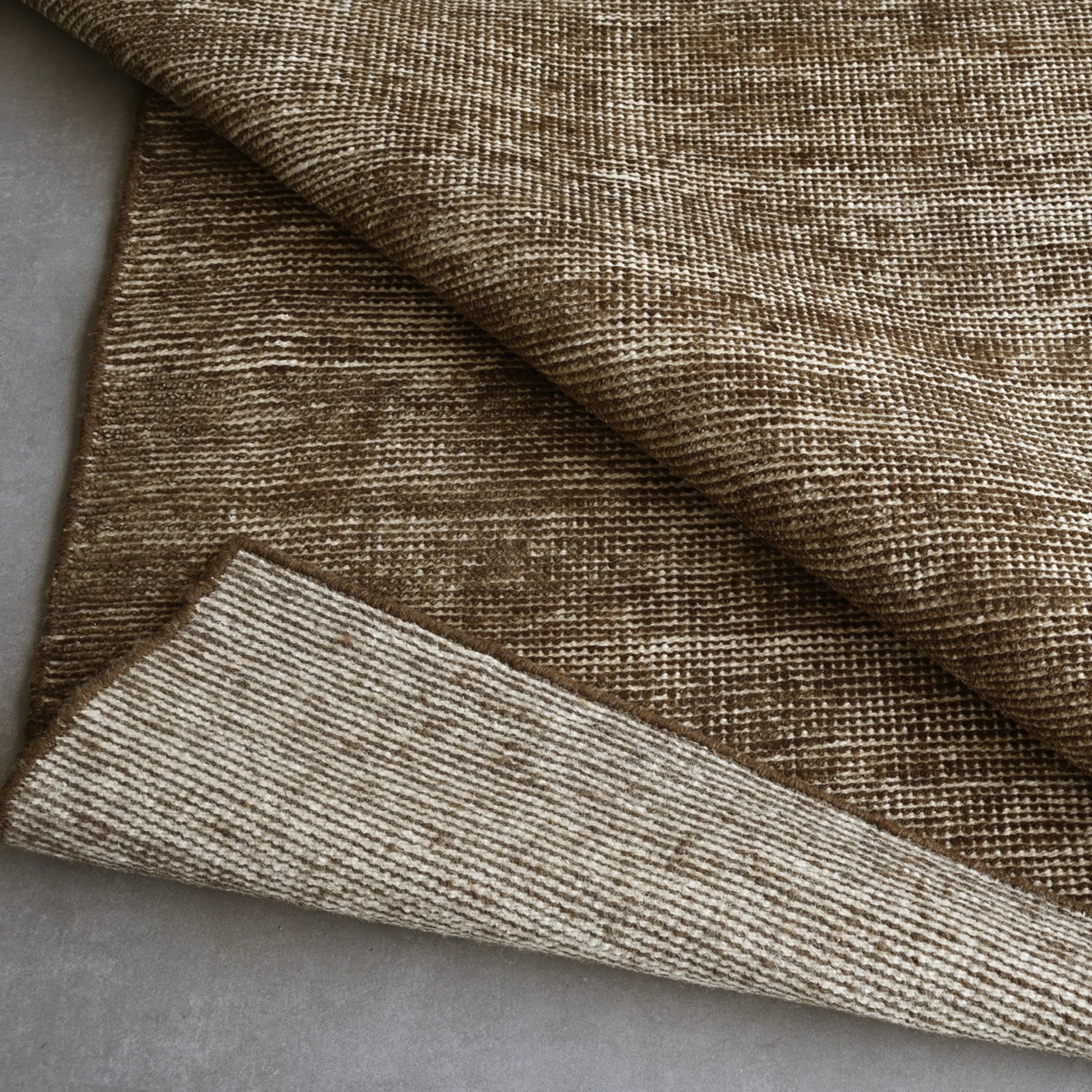 Handmade Wool Rug Coffee | Blush | Elan & Earth Australia