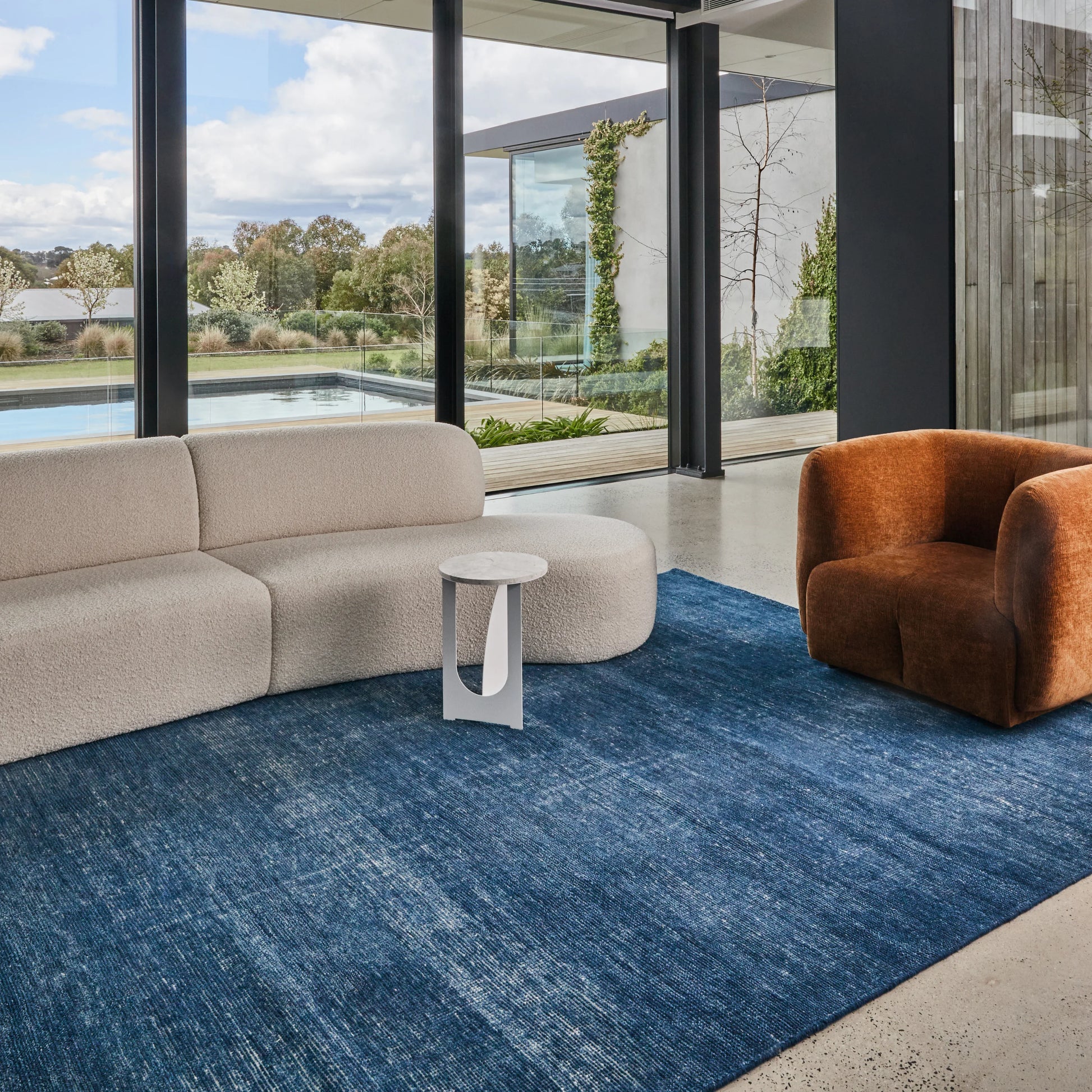 Blush Rug - Ice Blue – Elan & Earth